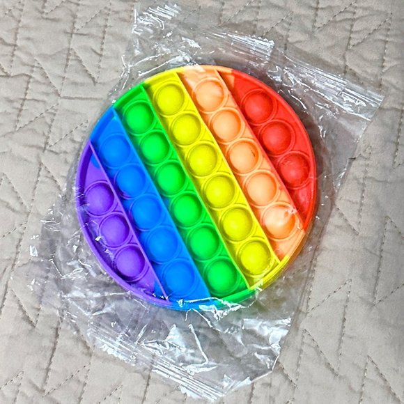 Games | 3 Pop It Rainbow Circle Fidget Toy Nwt | Poshmark